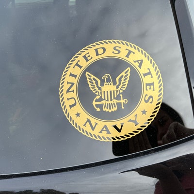 Navy U.S. Navy Navy Logo Car Sticker Car Decal Window Sticker Decal N06 ...