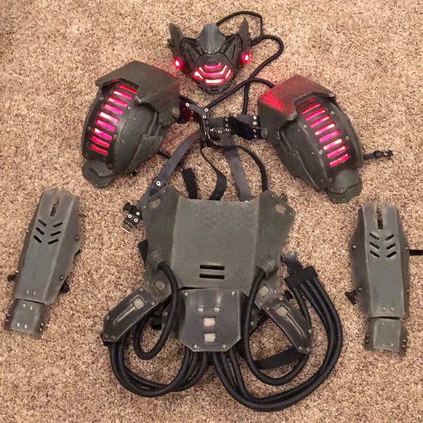 Power Node Gauntlets - Cyberpunk ULTRA BRIGHT LED Original Design ...