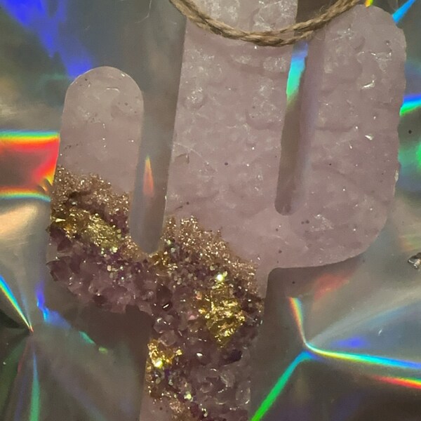 Geode Cactus Freshie, Full Size Hanging, Crystal, Rock, Stone - Etsy