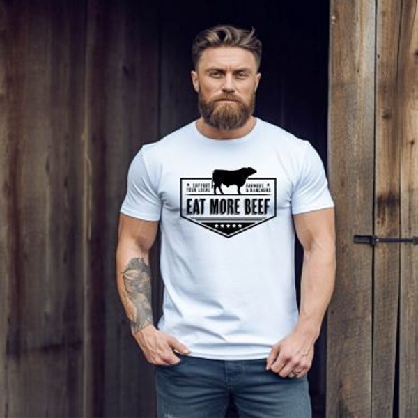 Eat More Beef SVG, Support Local Farmers and Ranchers, Cattle Ranching ...