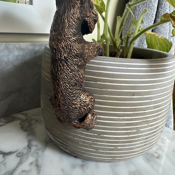 Charming Hedgehog Pot Buddy Hanger | Whimsical Garden Decor - Etsy