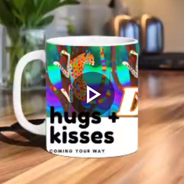 Black Handle Mug Mockup, Two-toned Mug Mockup, Animated Mug, Canva Mug ...