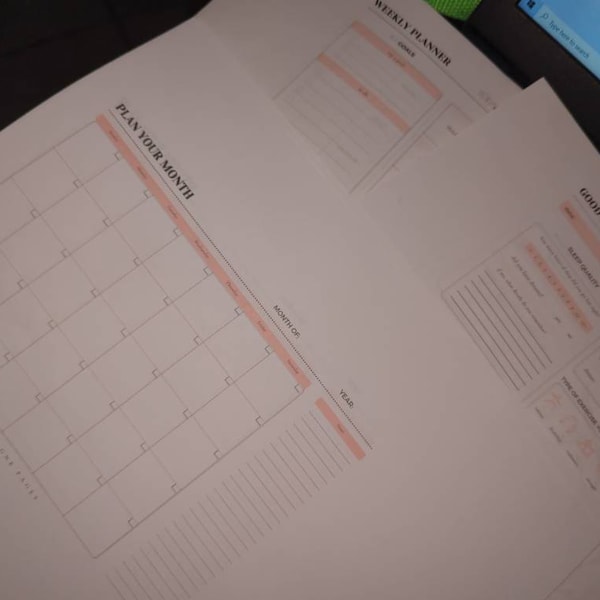 Minimalist Calendar Printable Bundle, Monthly Calendar PDF, Editable ...