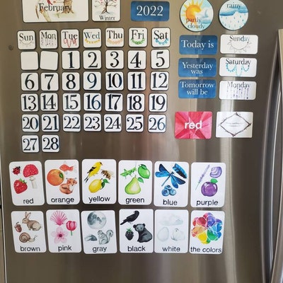 Digital Download Medium Watercolor Nature Calendar Kit - Etsy