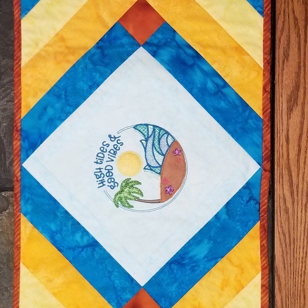 Digital PDF Pattern for "on the Run" Table Runner (approximately 14" X ...