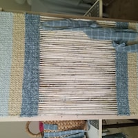 Adjustable Twining Loom for Rag Rugs, Place Mats and Potholders. Maple ...