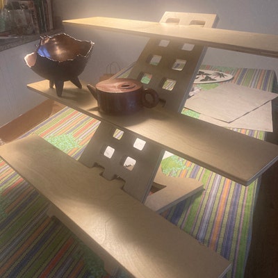 Fraser 3 Shelf Sloped Portable Display - Etsy