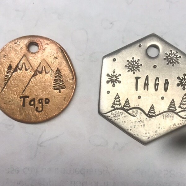 Dog Tag, Dog Tags for Dogs, Dog Tags, Snowflake Valley, Pet Id Tag ...