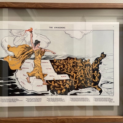 The Awakening by Hy Mayer 1915 Women's Suffrage Print Poster - Etsy
