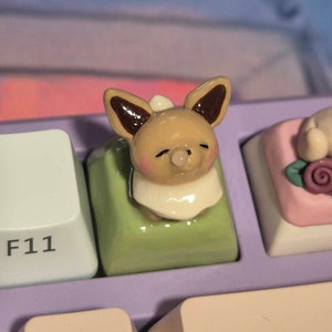 Berries Fox Artisan Keycap Fox Keycap Handmade Animal Keycaps - Etsy