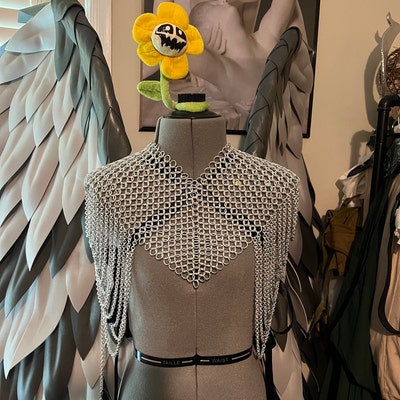 Top Bra Girls Women Aluminum Wire Jump Ring Chain Mail Fancy and ...