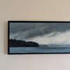 Gray Morning Mist, Original Landscape Oil Painting Small Impressionist ...