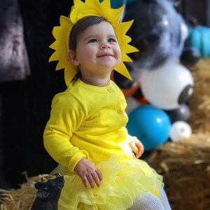Sunshine Sun Rays Headband or Yellow Tutu Birthday Party Favors Kid ...
