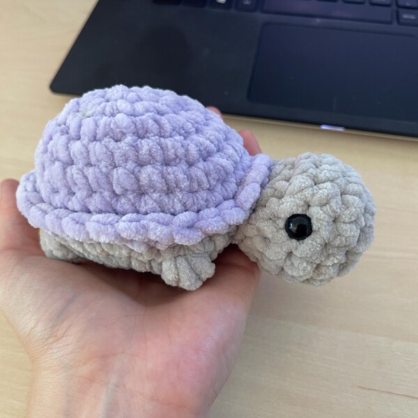 No Sew Baby Turtle Crochet Pattern, Miniature Turtle Amigurumi Pattern ...