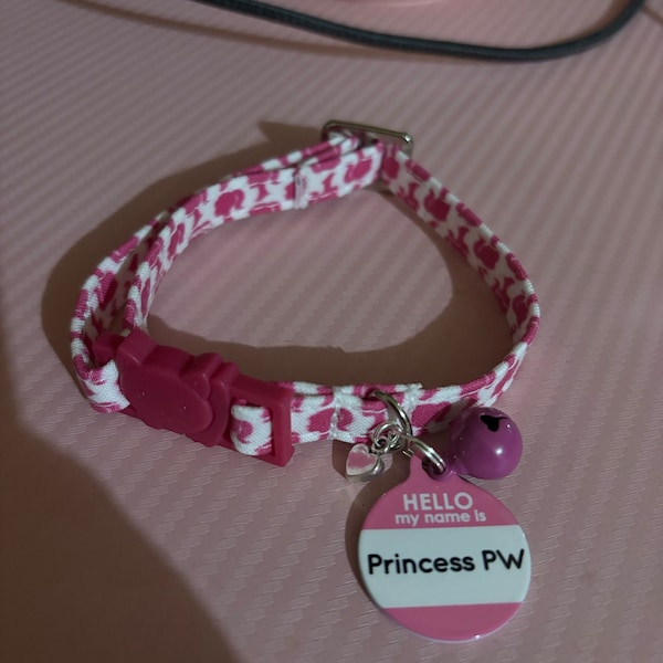 Hello My Name is Pet Tag - Personalized Dog Puppy Cat ID Tag - Pet Gift ...