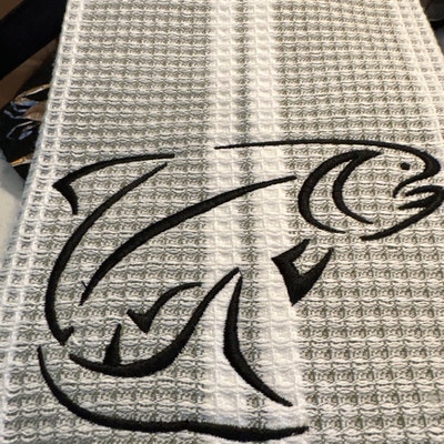 Trout Outline Machine Embroidery Design, Trout Embroidery Pattern, Fish ...