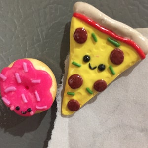 Cute Food Foodie Magnets Set of 4-polymer Clay Decorative Magnets ...