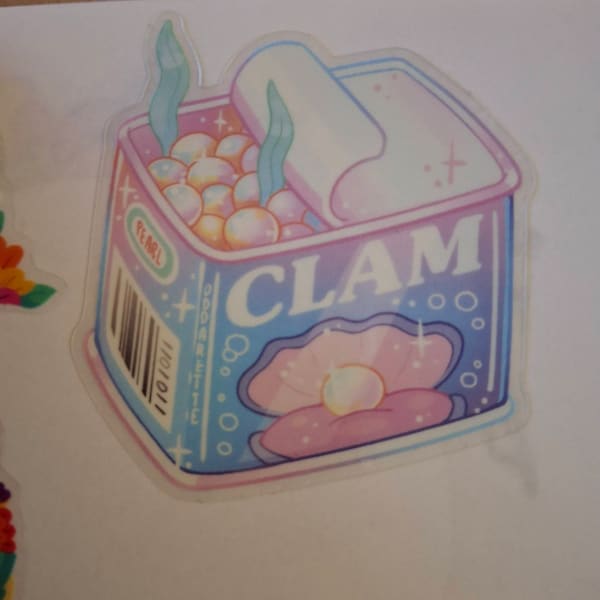 SPAM Stickers - Clam - Glam - Weird Food - Mimic - Pastel Aesthetic ...