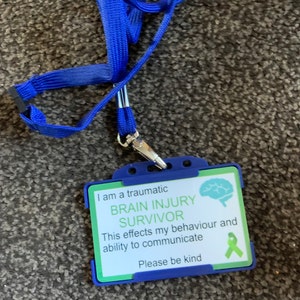 Autism Awareness Disability ID Card and Lanyard - Etsy
