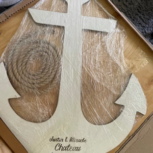 Anchor Wedding Guest Book Nautical Wedding Sign Navy Wedding | Etsy