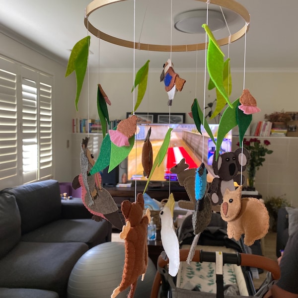 Baby Mobile Australian Animal, Handmade Nursery and Children's Decor ...