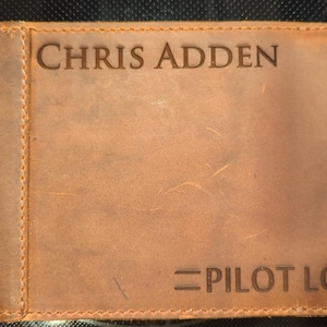 Pilots Log Laser Engraved Personalized, Diary, Notebook, Personalized ...