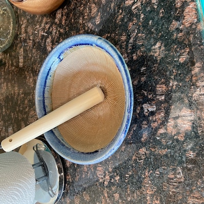 Ceramic Suribachi, Wheel Thrown Mortar and Wooden Pestle, Handmade Stoneware Pottery - Etsy