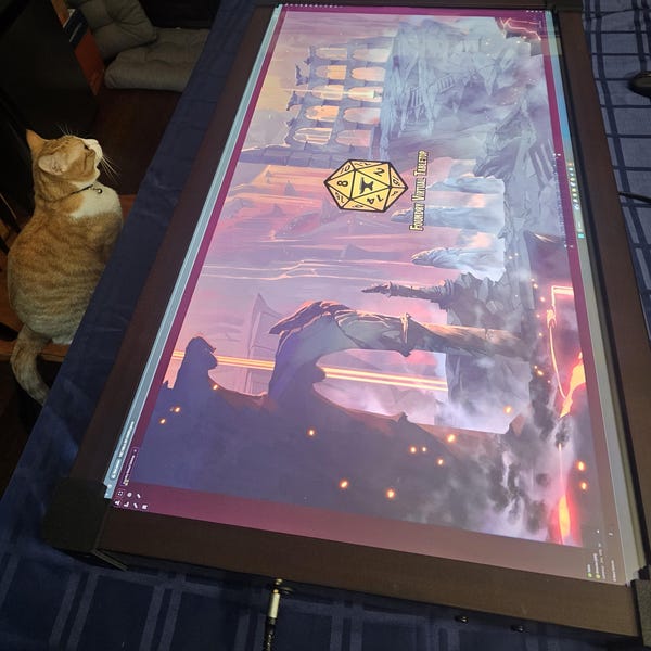 43" Digital Map Case Display for Tabletop Gaming D&D, Dnd, Role Playing ...