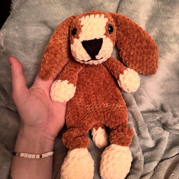 Puppy Snuggler Crochet Pattern. Dog Knotted Lovey Crochet Pattern ...