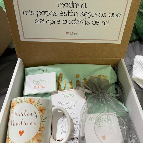 Madrina Box - Personalized Madrina Gift - Will You Be My Madrina Box ...