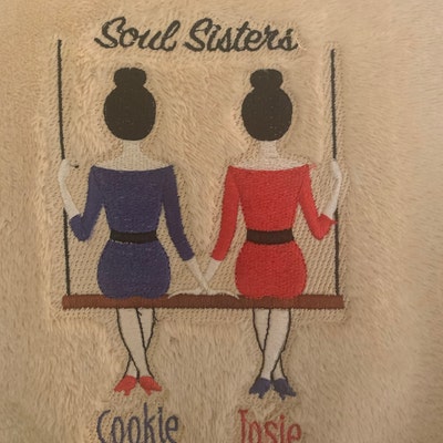Soul Sisters Machine Embroidery Design, Women on Swing Embroidery ...