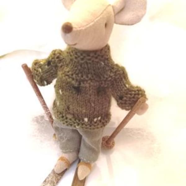 Maileg Mouse KNITTING PATTERN Sheep Cardigan for Big Sister on Easter ...