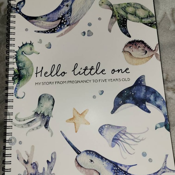 Baby Book, New Baby Gift, Pregnancy Journal, New Mom Gift, Nautical ...