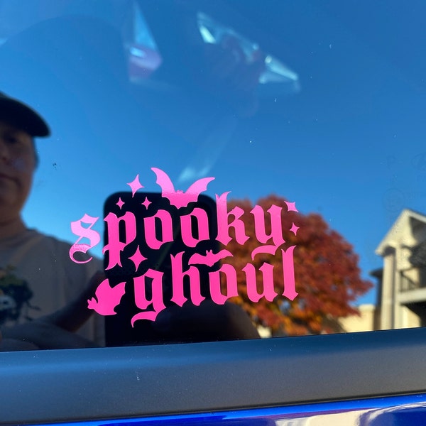 Spooky Ghoul Spooky Babe, Spooky Decal, Goth Car Accessories, Spooky ...