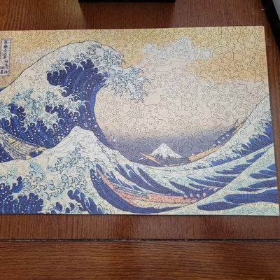 The Great Wave off Kanagawa Jigsaw Puzzle for Adults Hokusai Japanese ...