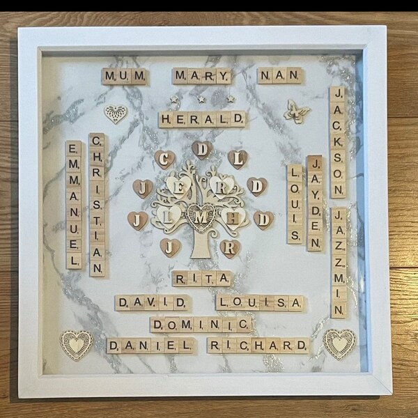 Personalised Scrabble Frames - Etsy