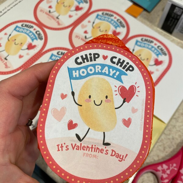 Valentine Chip Labels - Printable Valentines for Snack Size Chips ...
