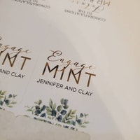 Engage MINT Tic Tac Stickers Engagement Party Favor Sticker Tic Tac ...