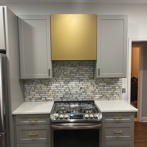 30" Matte Black Square Hood Vent Custom Color 3 Speed Fan With Leds - Etsy