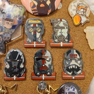 Star Wars the Bad Batch Enamel Pins Hunter Crosshair | Etsy