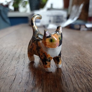 Miniature Custom Cat Figurine Personalised Tiny Pet Sculpture Pet ...