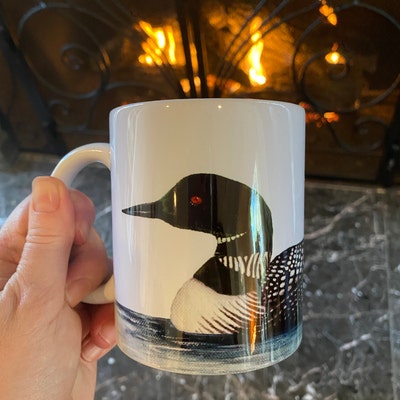 Loon Ceramic Tile, Loon Art Print on Tiles, Loon Magnet, Loon Coaster ...