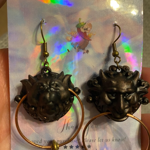 Labyrinth Inspired Door Knocker Earrings & Ludo Necklace! (optional) - Etsy