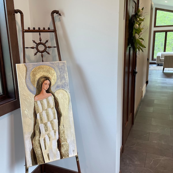Original Modern Virgin Mary Religious Art, Original Madonna and Child ...
