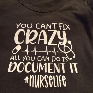 You Can't Fix Crazy SVG Nurse Svg Nurse Png Instant - Etsy