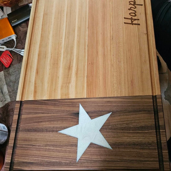 American Flag Cutting Board, Professional BBQ Chopping Block, Fathers ...