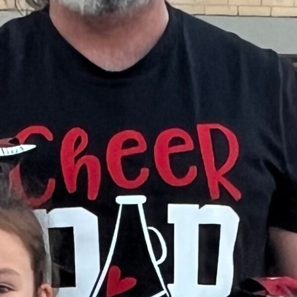 Cheer Dad Shirt | Short Sleeve T-shirt | Cheer Shirt | Cheer Spirit ...