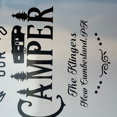 Fifth Wheel Decal Personalized Camper Decal Camping Decal Personalized ...