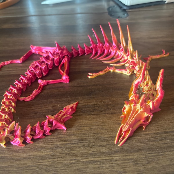 Articulated Skeleton Dragon Designed by @doll_maker_spb 3d Printed ...