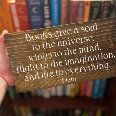 Shhh....i'm Reading Wood Sign Library Decor Gift for - Etsy